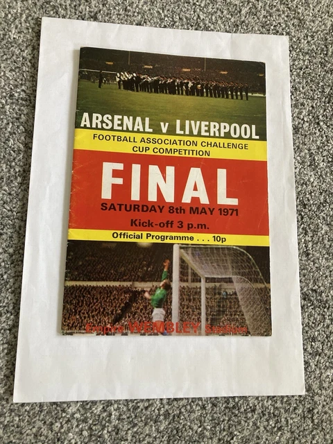 ARSENAL V LIVERPOOL 1971 FA Cup Final Programme. £3.84 - PicClick UK