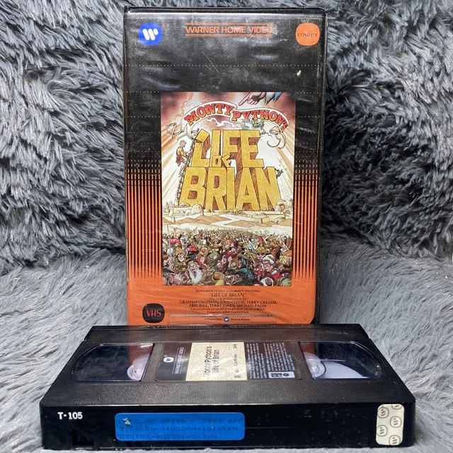 VINTAGE MONTY PYTHON Life of Brian VHS 1979 Clamshell Warner Home Video ...