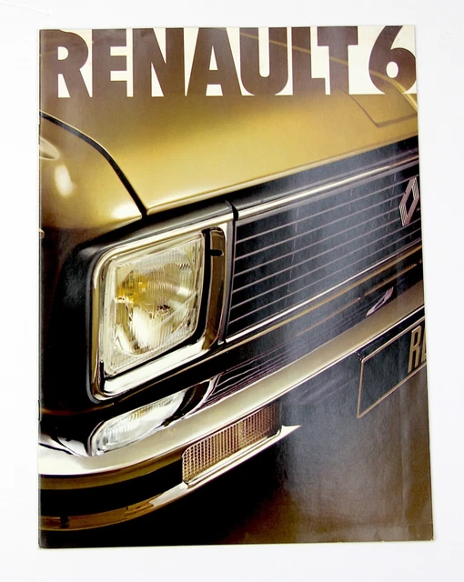 RENAULT 6 BROCHURE Originale 1974 - Catalogo Brochure Depliant Vintage ...