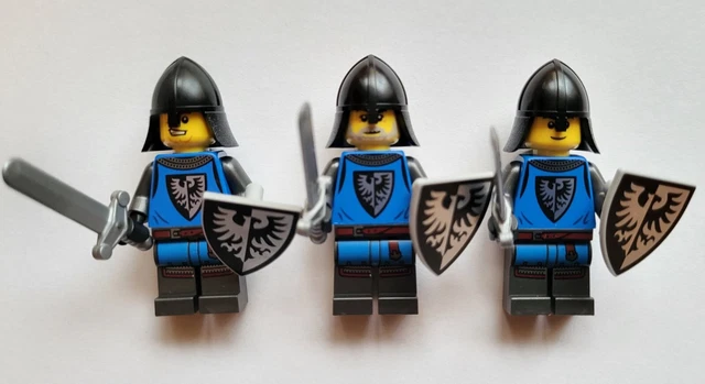 3 X LEGO Black Falcon Knights Minifigures Brand New Castle MOC £16.75 ...