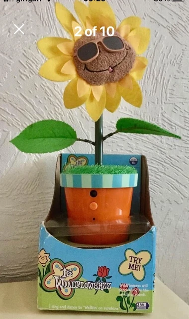 VERY RARE VINTAGE Gemmy Singing and Dancing Sunflower Sings Walking On ...