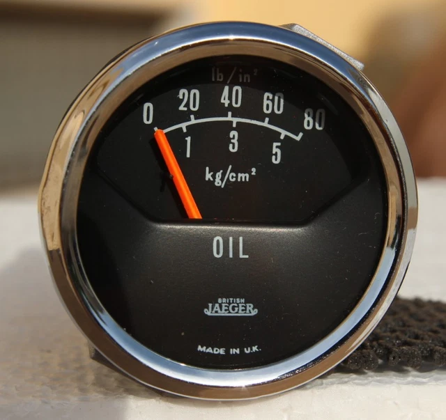 SUNBEAM ALPINE MK5 Jaeger Oil Pressure Gauge Manometro 1965/68 PL 2303 ...