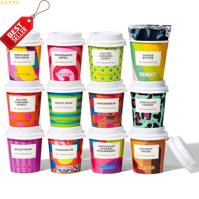 HOT CHOCOLATE MIX Gift Set 12 Pack Rocky Road Cookies Butter Pumpkin ...