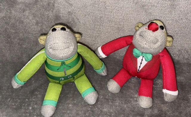 PG TIPS TEA Chimp Monkey Soft Knitted Toy X2 - 7” £7.99 - PicClick UK