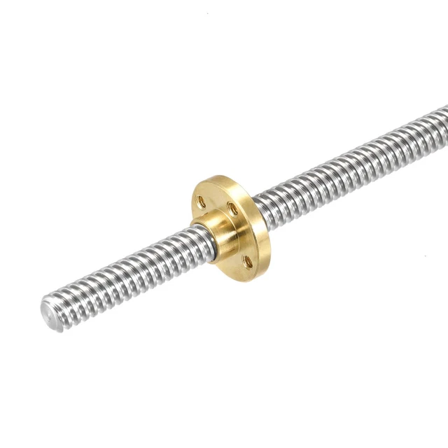 500MM FULLY THREAD Rod T8x4mm Lead Screw with Brass Nut Kit $36.41 ...