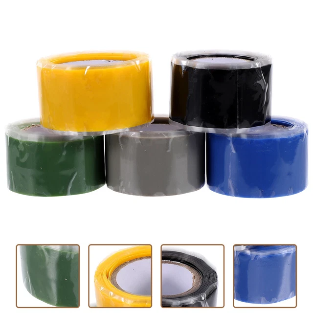 5 ROLLS KIT Silicone Rubber Strap Canoe Kayak Paddle Anti-slip Grip ...