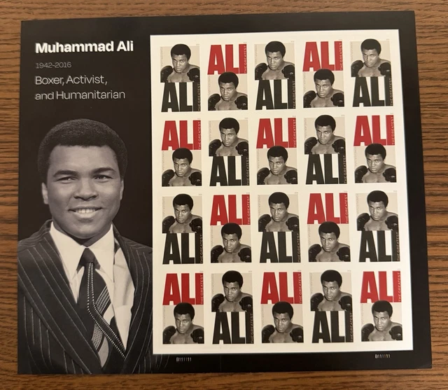2026 MUHAMMAD ALI Sheet/20 Stamps Boxer Activist Humanitarian United ...