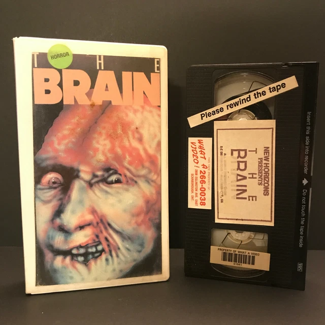 THE BRAIN VHS Horror Ex Rental 1971 1989 New Horizons Cult Sci-Fi Cut ...