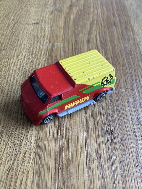 HOT WHEELS HOT ROD CUSTOM VAN in RARE RED WITH FERRARI DECALS ONE ONLY ...