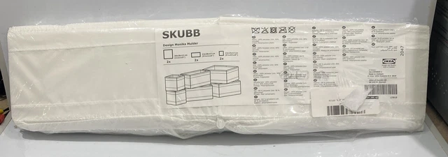 IKEA SKUBB ‘DESIGN Monika Mulder’ in White (x6 Organisers) *New And Sealed* £10.95 - PicClick UK