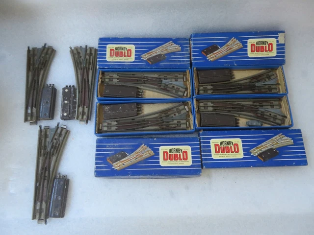 HORNBY DUBLO 3 rail track - points, curves, straights, diamond ...