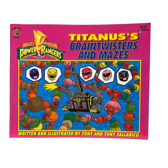 VINTAGE MIGHTY MORPHIN Power Rangers Titanus's Braintwisters and Mazes ...