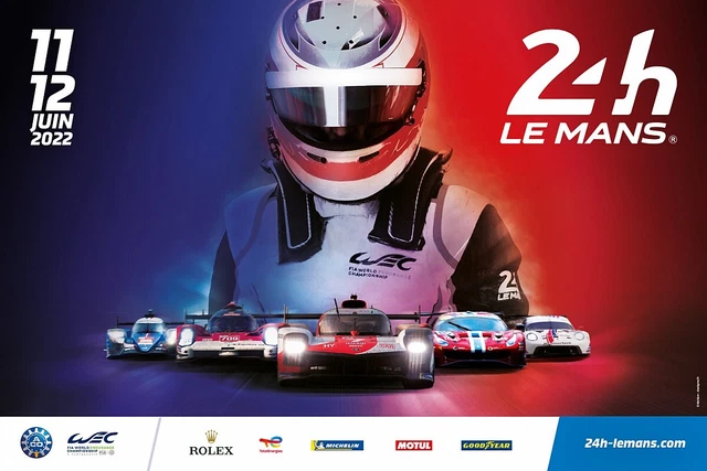 PLAKAT 24H LE Mans 2022 ACO WEC Poster EUR 8,00 - PicClick DE