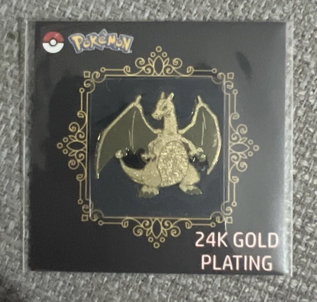 CHARIZARD 24K GOLD Plated Pokémon Sticker - Korean Striking Popping ...