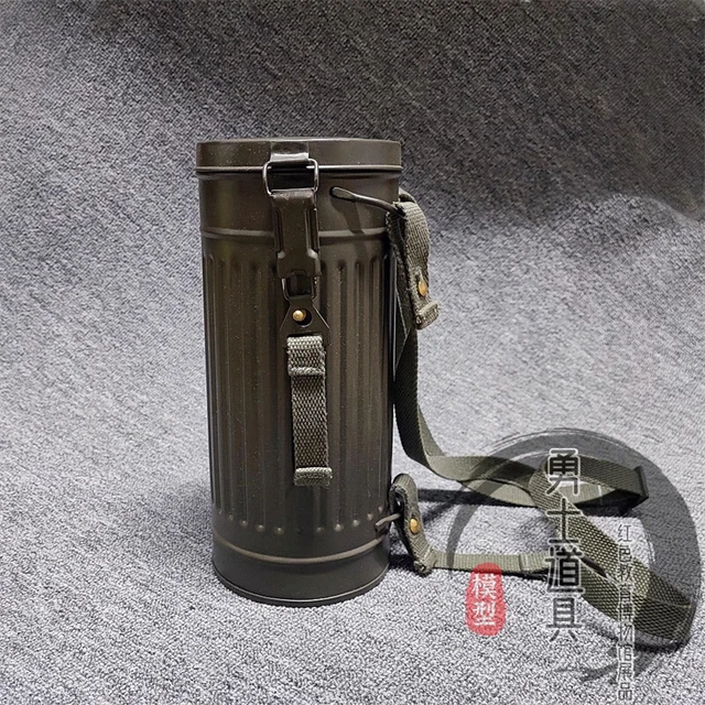 REPLICA WW2 GERMAN Military Army Gas Mask Canister Container Movie ...