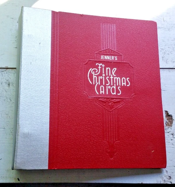 1937 EMPTY JENNER'S Fine Christmas Cards Vtg Salesmans Sample Binder ...