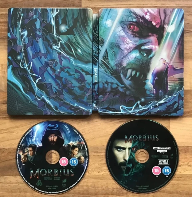 Morbius 4k Uhd Blu Ray Limited Edition Steelbook Jared Leto New