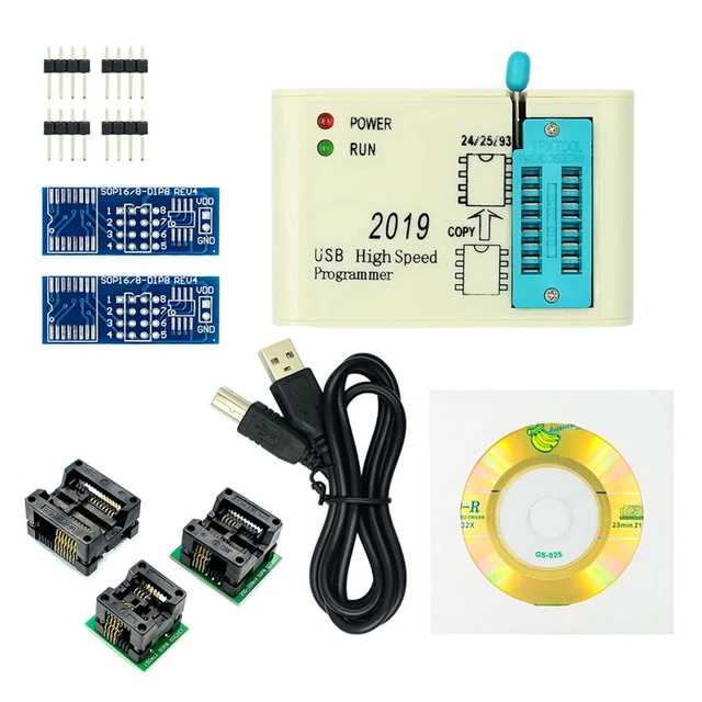 EZP2019 USB SPI High Speed Programmer Support 24/25/93 EEPROM 25 Flash ...