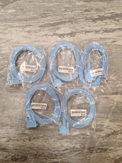 GENUINE NEW CISCO Console Cable DB9 Female to RJ-45 Male - 72-3383-01 X ...
