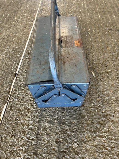 VINTAGE METAL TALCO Toolbox 3 Teri Cantilever Tool Box Used £9.00 ...