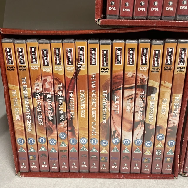 THE CLASSIC JOHN Wayne Collection DVD Set by Deagostini 47 DVD Most BN ...