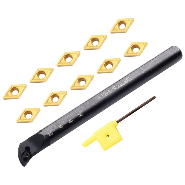 PORTE-OUTILS TOURNAGE BARRE d'alésage de tour S12M SDQCR07 pour fonctionnement EUR 20,95 ...