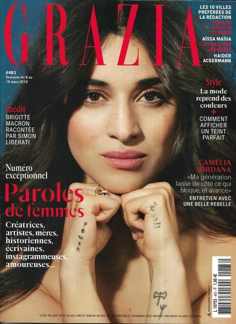 CAMELIA JORDANA_BRIE LARSON_DIDO_MODE Fashion Grazia France 2019 Brand New EUR 9,99 - PicClick FR