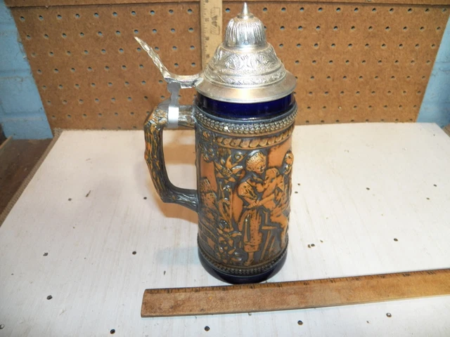 VINTAGE GERZ 1862 German Lidded Beer Stein - Made in Germany $30.23 ...