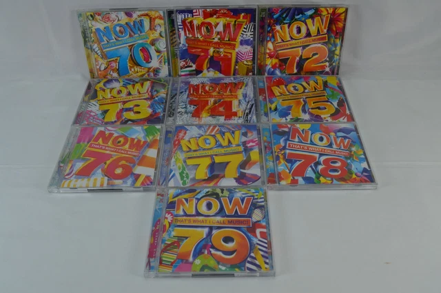 NOW THAT'S WHAT I Call Music CD Bundle - 70,71,72,73,74,75,76,77,78,79 ...