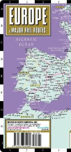 STREETWISE EUROPE & Major Rail Routes Laminated Map: City Plans ...