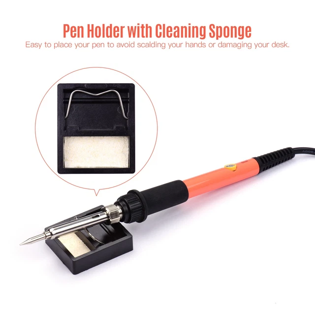 60W 38-PIECE PYROGRAPHY Kit with Adjustable Temp 200-450℃, Wood Burning ...