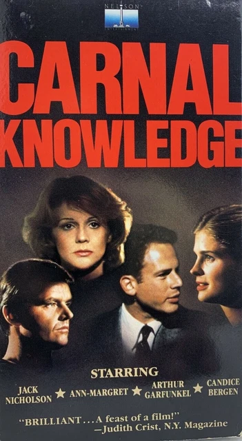 CARNAL KNOWLEDGE VHS Jack Nicholson Ann Margaret Candice Bergen Art ...