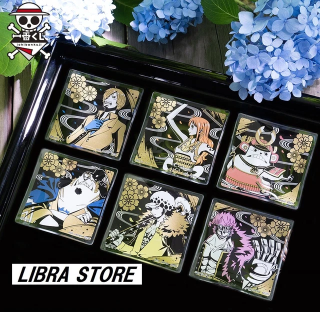 RARE ONE PIECE Mini Glass Plate vol.2 6PCS SET Exclusive JP Ichiban ...