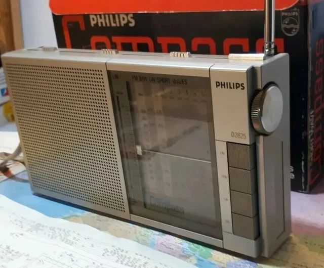 RADIO VINTAGE 1980'S : PHILIPS COMPASS D2825 Model tres Rare/Testé ...