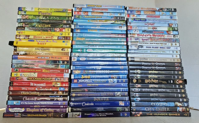 WHOLESALE LOT 50+ DVDs Kids & Family Childrens Baby Disney Veggie ...