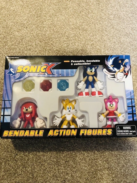 SEGA SONIC THE Hedgehog Sonic X Bendable Figures 4 Pack New £46.75 ...