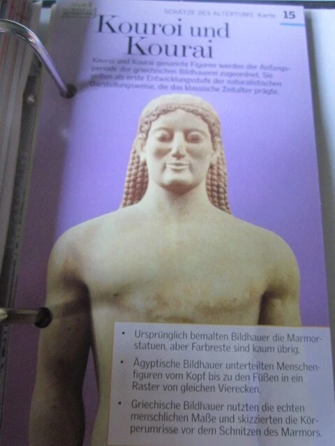 SAMMELKARTE SCHÄTZE DES Altertums 15 Kouroi und Kourai EUR 1,99 ...