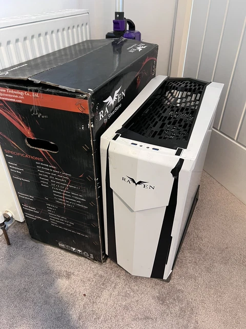 SILVERSTONE SST-RV05W (WHITE) Raven ATX/MATX Mid Tower Case £44.99 ...