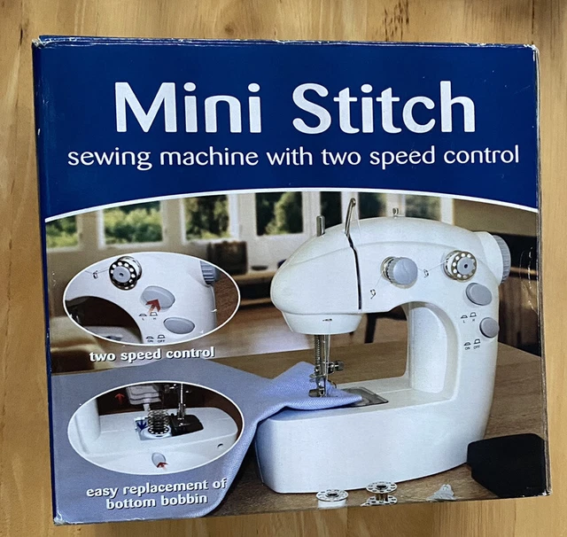 MINI STITCH ELECTRIC Portable Sewing Machine Stitch Light Travel Craft ...