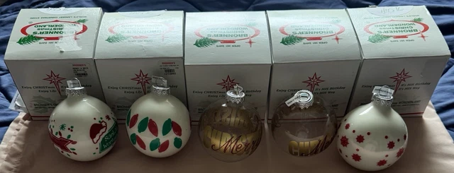 5 BRONNER’S CHRISTMAS wonderland ornaments. £13.43 - PicClick UK