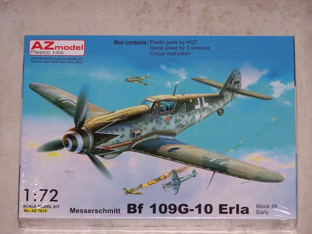 AZMODEL 1/72ÈME MESSERSCHMITT Bf 109G-10 Erla Block 49 Early Ref.AZ 7615 EUR 16,99 - PicClick FR