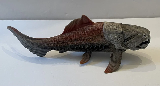 SCHLEICH DUNKLEOSTEUS FIGURE Prehistoric Fish 2015 Jaw Opens & Closes £ ...