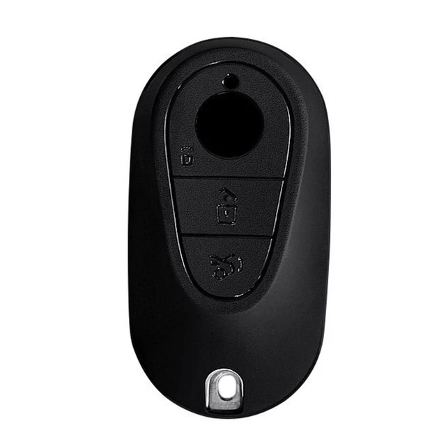 MATTE BLACK CAR Key Fob Cover Case For Mercedes 3 Buttons W206 W214 ...