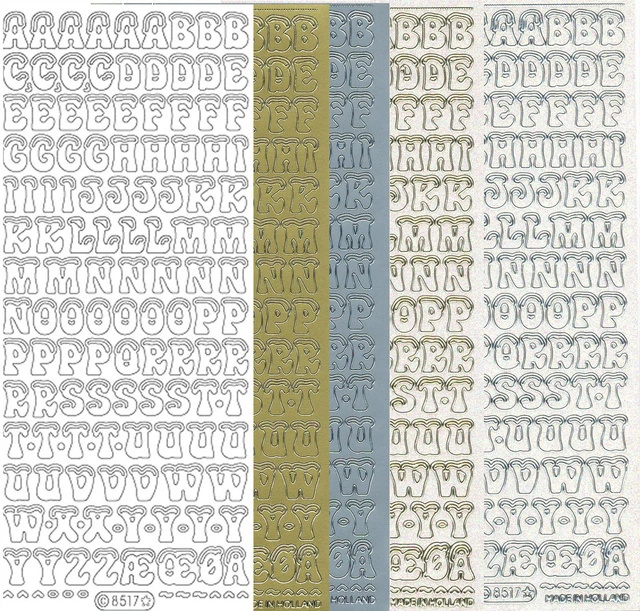 STARFORM TEXT STICKERS #8517 Capital Letters Capiltal Letters Stickers ...