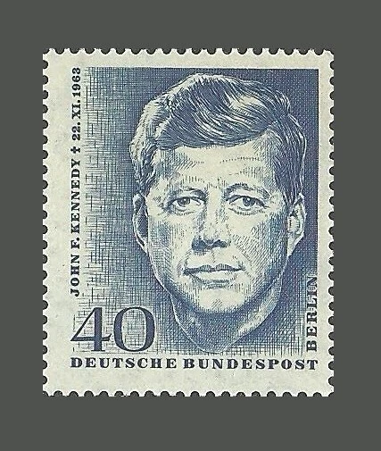 GERMANY BERLIN STAMPS 1964 In Memorial of J.F. Kennedy - MNH £1.65 ...