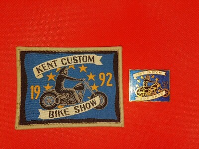 NEW HELLS ANGELS Kent Custom Show 1992 Patch & Pin Badge - Bike ...
