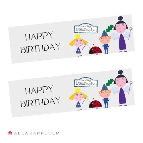 ECO,2XUNOFFICIAL PERSONALISED BEN&HOLLYS Little Kingdom Birthday ...