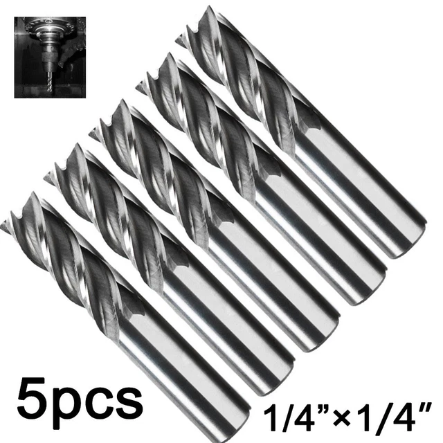 JEU DE FRAISAGE d'extrémité de coupe utile tige spirale CNC enduit kit HSS mac EUR 11,39 ...