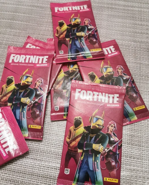 FORTNITE RELOADED TRADING Cards 15 Paquets Autocollants Carte panini V ...