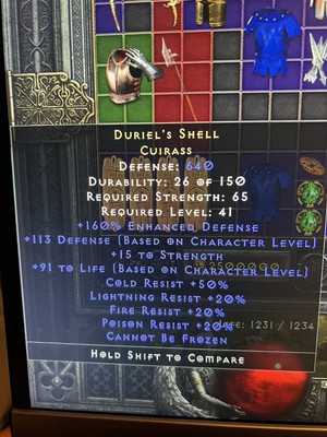 DIABLO2:RESURRECTED D2 DURIEL’S Shell Merc Armor Pc&XBOX&Ps4/5 £6.43 ...